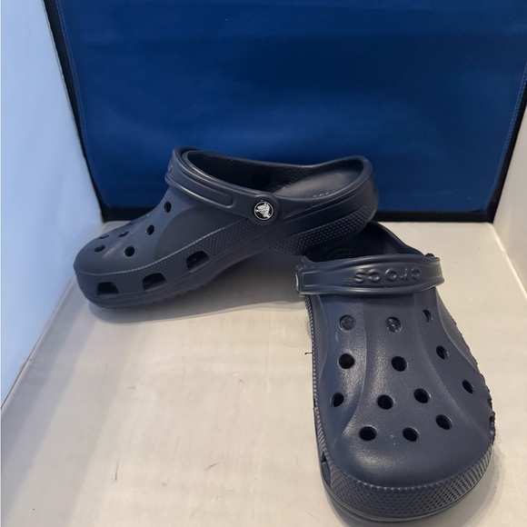 CROCS | Shoes | Crocs Navy Blue Clogs W5mens7 | Poshmark